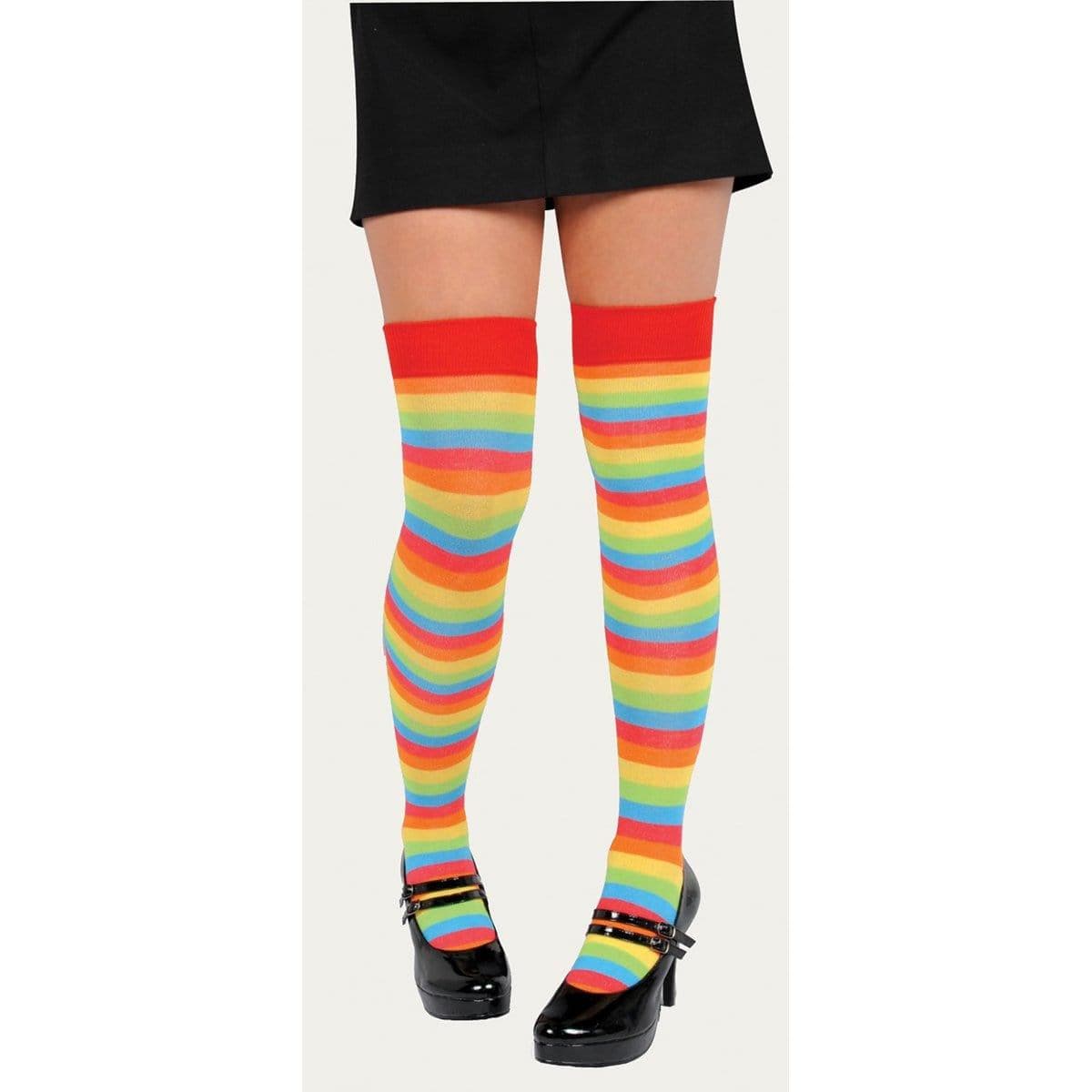 Rainbow Knee Socks for Women | Party Expert
