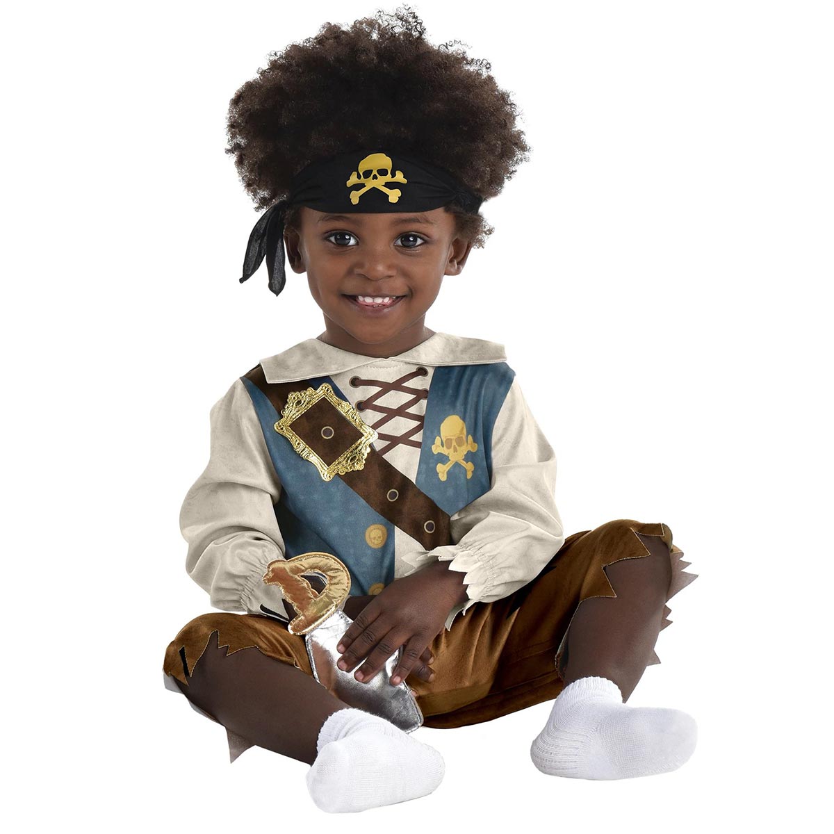 Ship Wrecked Costume for Babies and Toddlers, Brown and Blue Jumpsuit ...