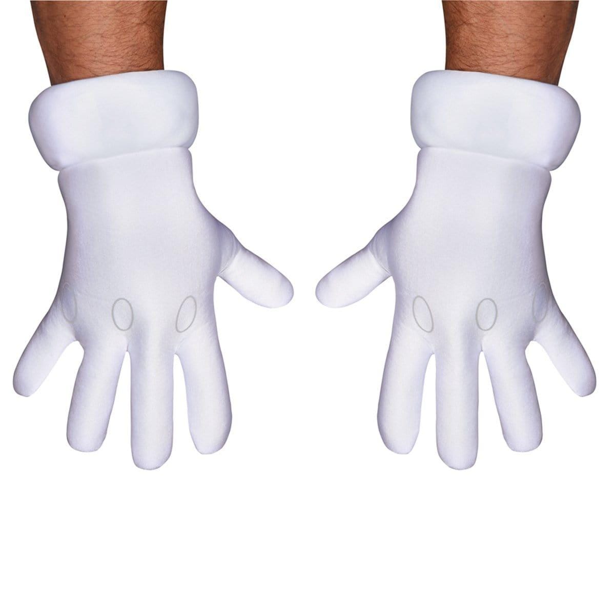 Mario Gloves for Adults, Super Mario Bros. | Party Expert