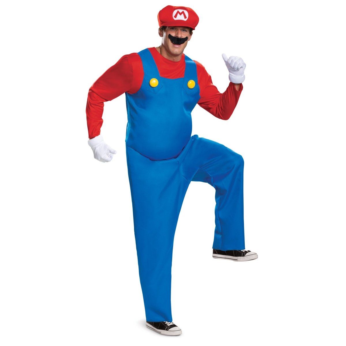 Mario Deluxe Costume for Adults, Super Mario Bros. | Party Expert