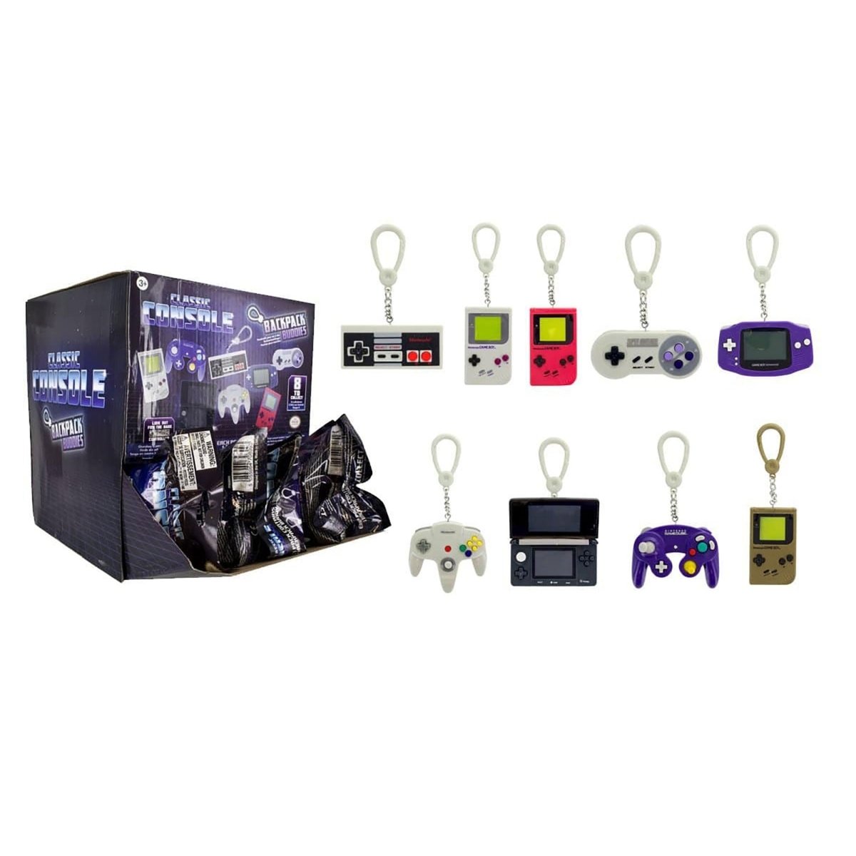 Nintendo Mini Console with Clip, Assortment, 1 Count | Party Expert