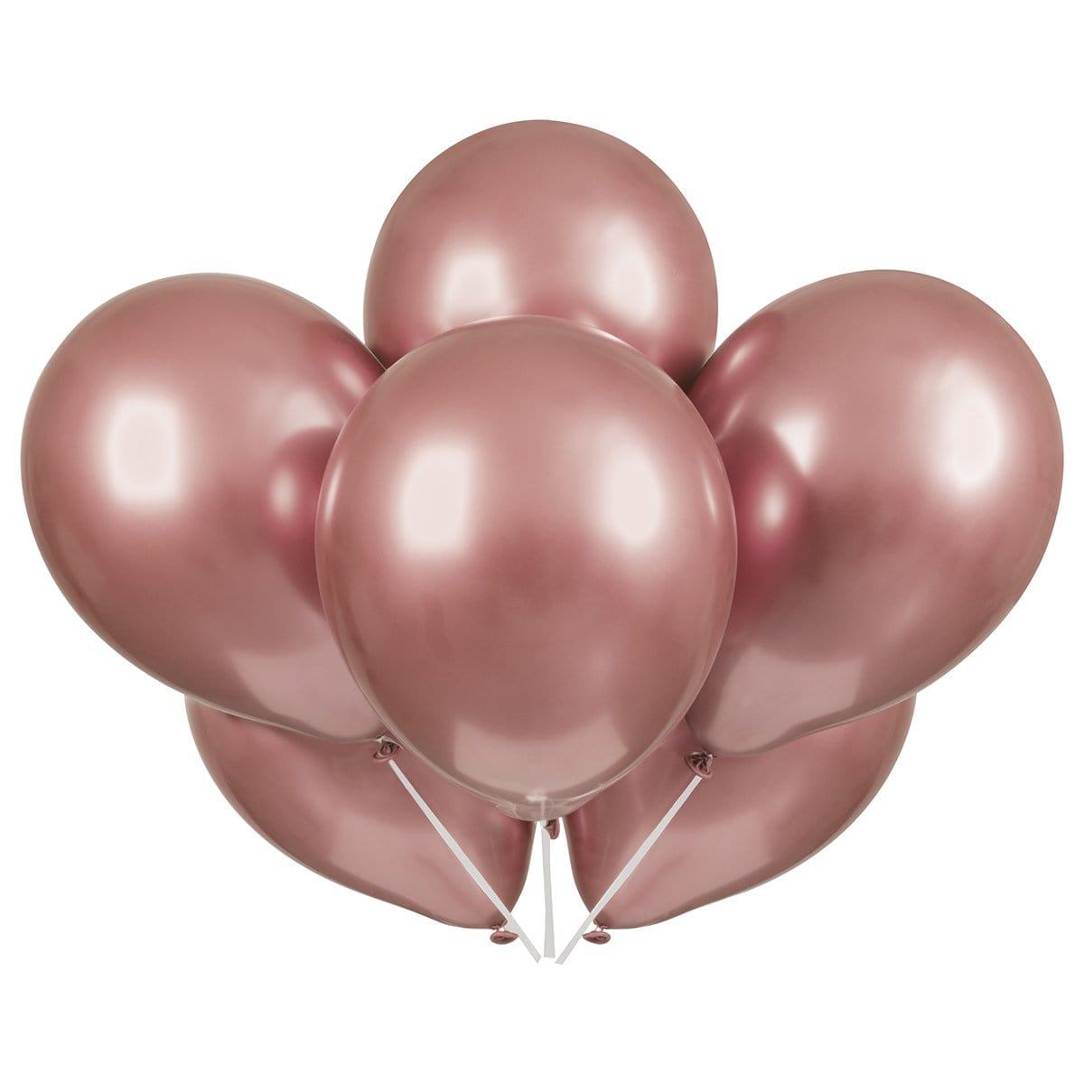 Buy Rose Gold Chrome Latex Balloons | Party Expert