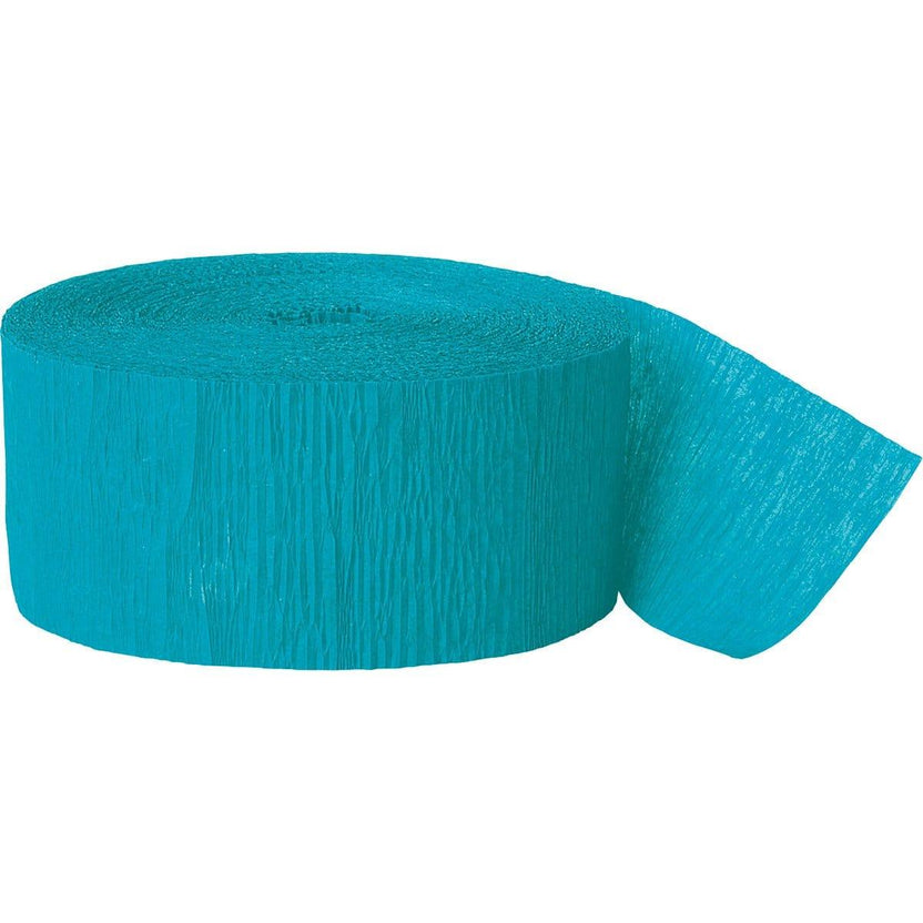 Crepe Streamer - Teal 81 ft – Party Expert