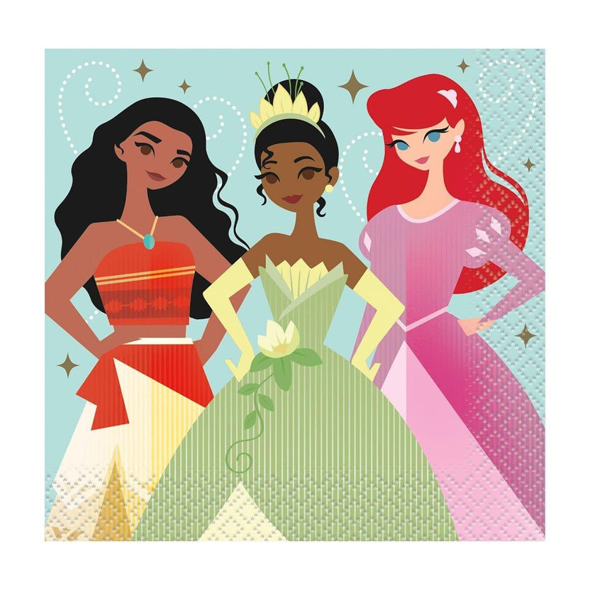 Disney Princess Beverage Napkins, 16 Count – Party Expert