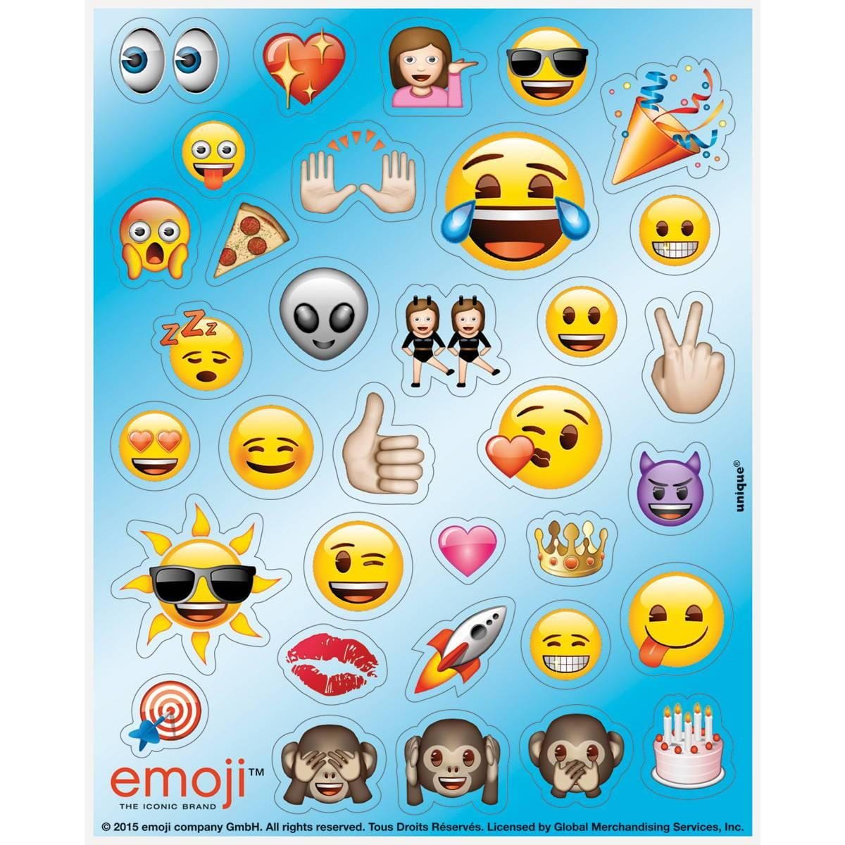 Emoji Birthday Stickers for Kids | Party Supplies – Party Expert