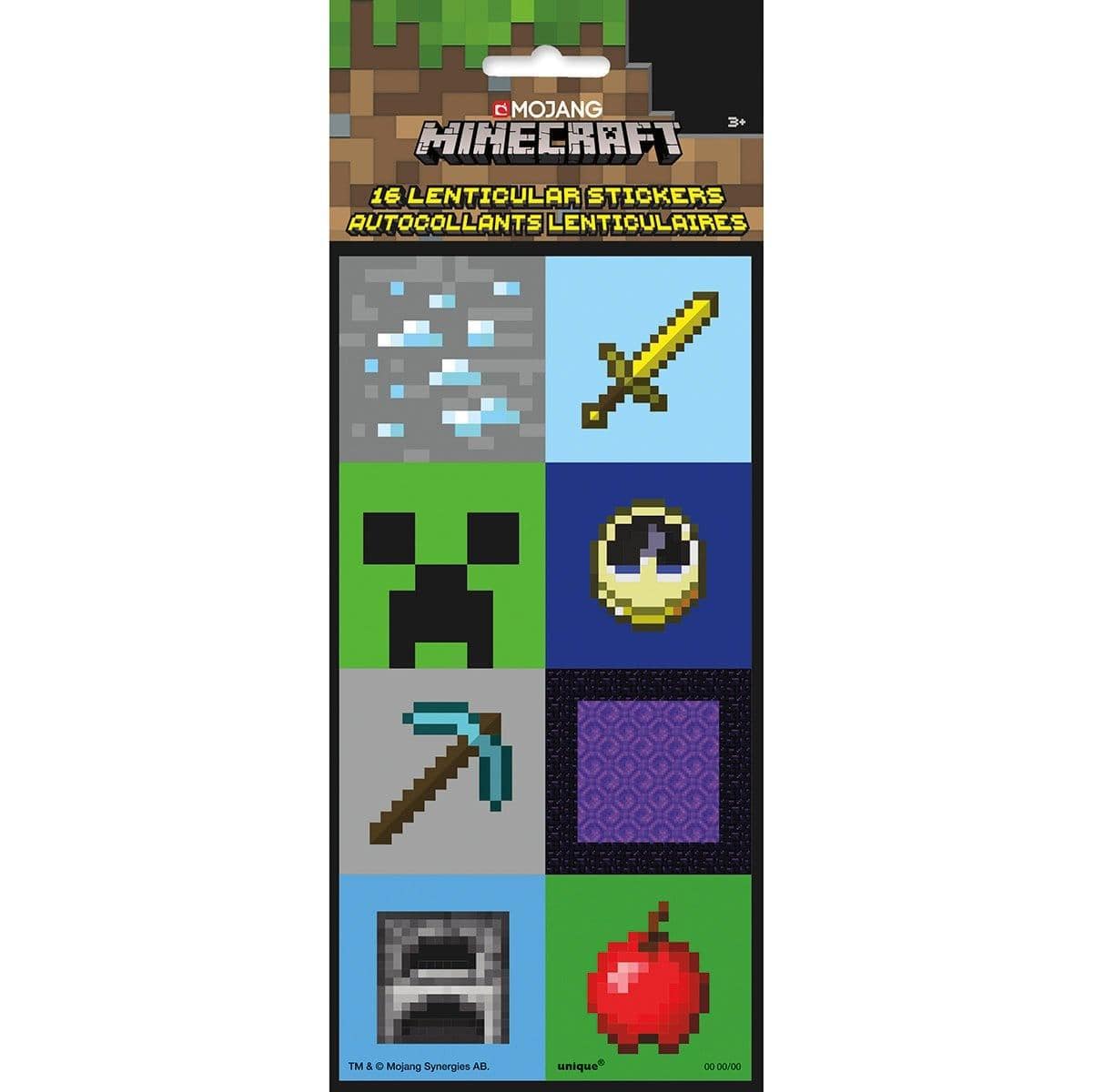 Minecraft Birthday Stickers | Party Supplies – Party Expert