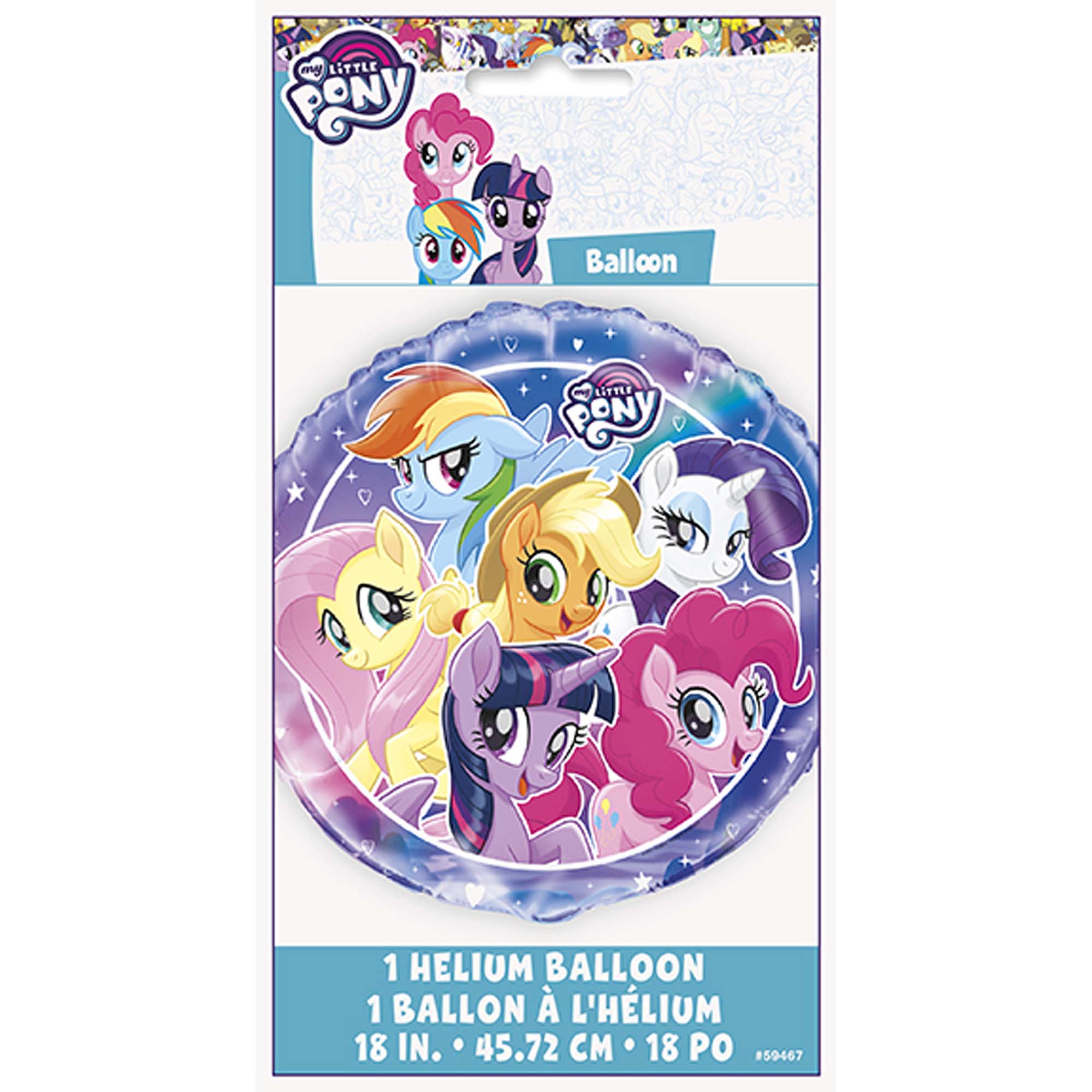 My Little Pony Round Foil Balloon, 18 Inches, 1 Count | Party Expert