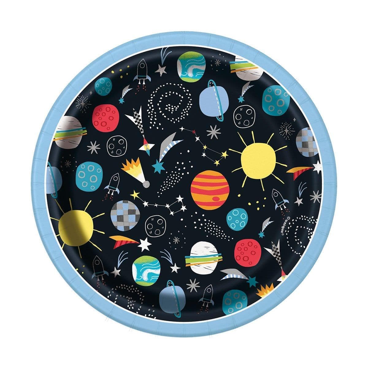 Outer Space Paper Plates 7 Inches | Party Supplies – Party Expert