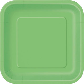 Square Paper Plates 9 In. - Lime Green 14/pkg. – Party Expert