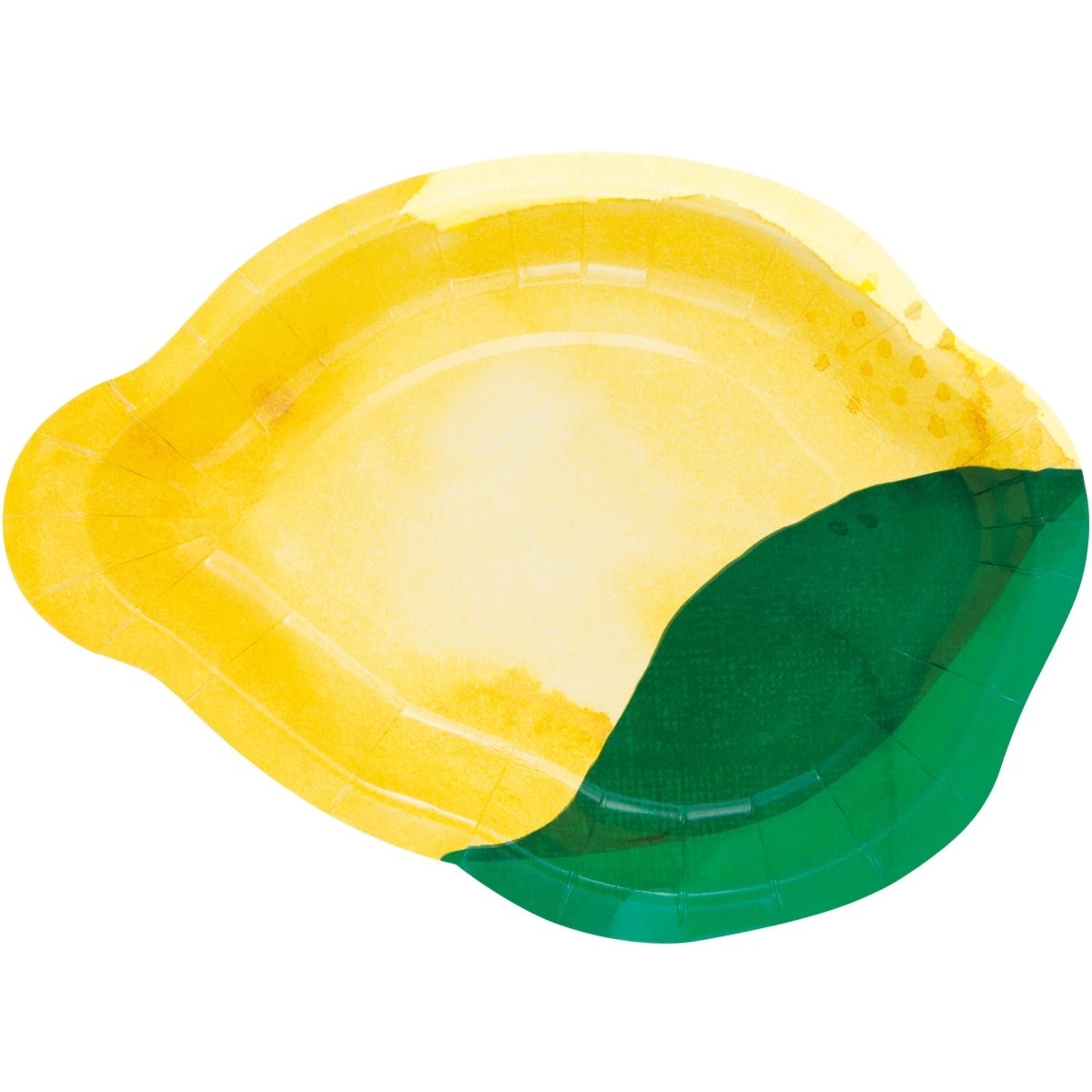 Main Squeeze Lemonade Large Lemon Shaped Paper Plates | Party Expert