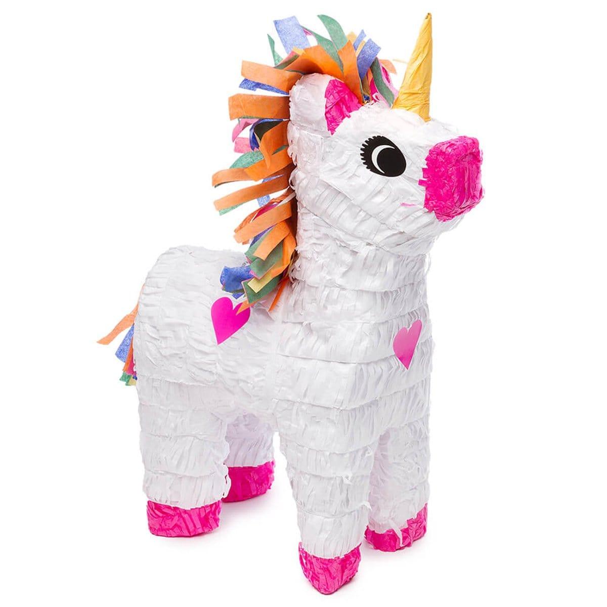White & Pink Unicorn Piñata | Party Expert