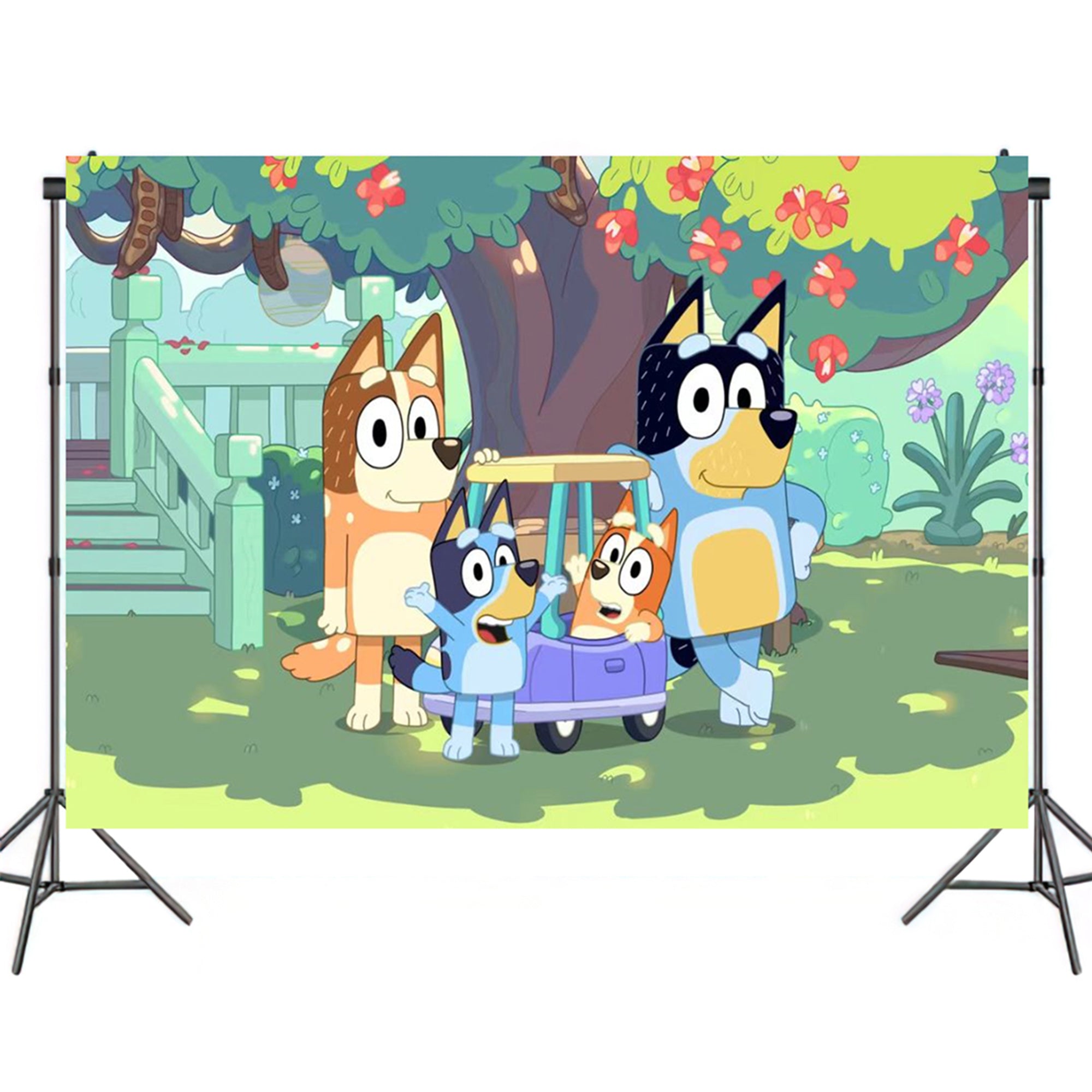 Bluey Backdrop, 28 x 49 Inches, 1 Count | Party Expert