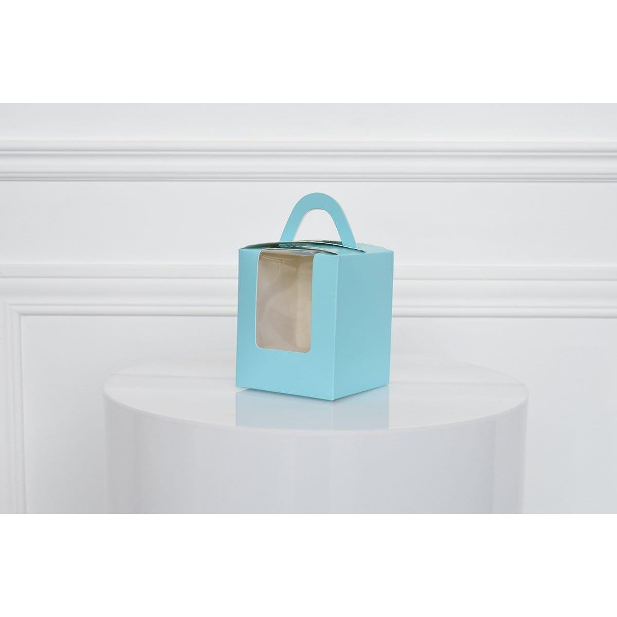 Blue Individual Cupcake Boxe, 10 Count | Party Expert