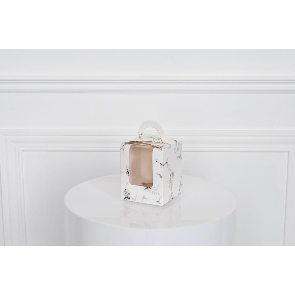 Marble Individual Cupcake Boxes, 10 Count | Party Expert